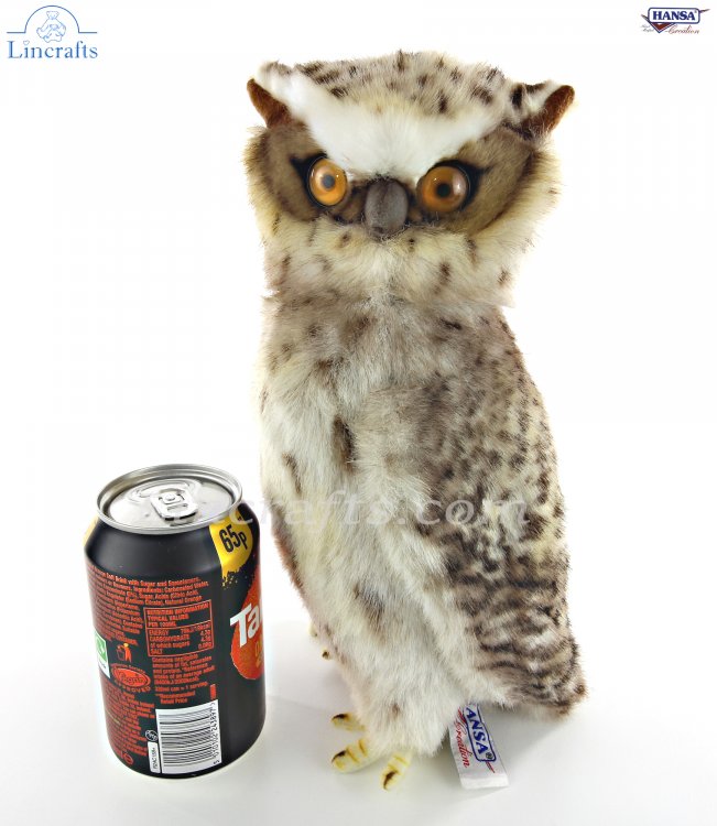 Soft Toy Bird of Prey Fish Owl by Hansa 26cm H 6767 Lincrafts