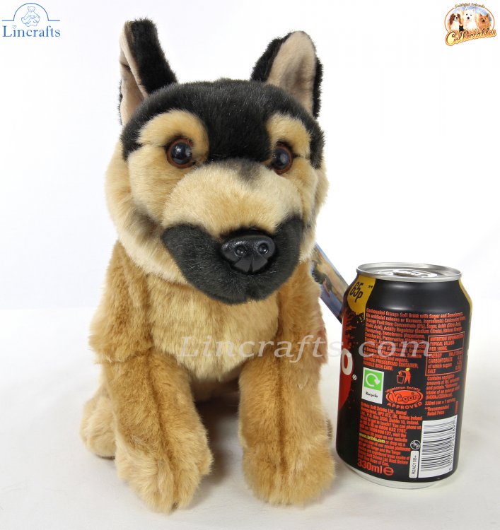 Soft Toy German Shepherd Dog by Faithful Friends 23cm H FGSD03 Lincrafts