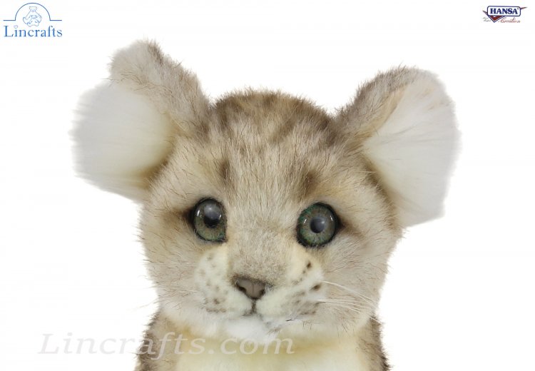 Soft Toy Sand Cat by Hansa 23cm 6078 Lincrafts